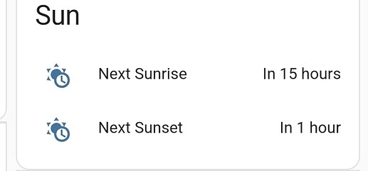 Show sunrise/sunset actual time in card? - Frontend - Home Assistant ...