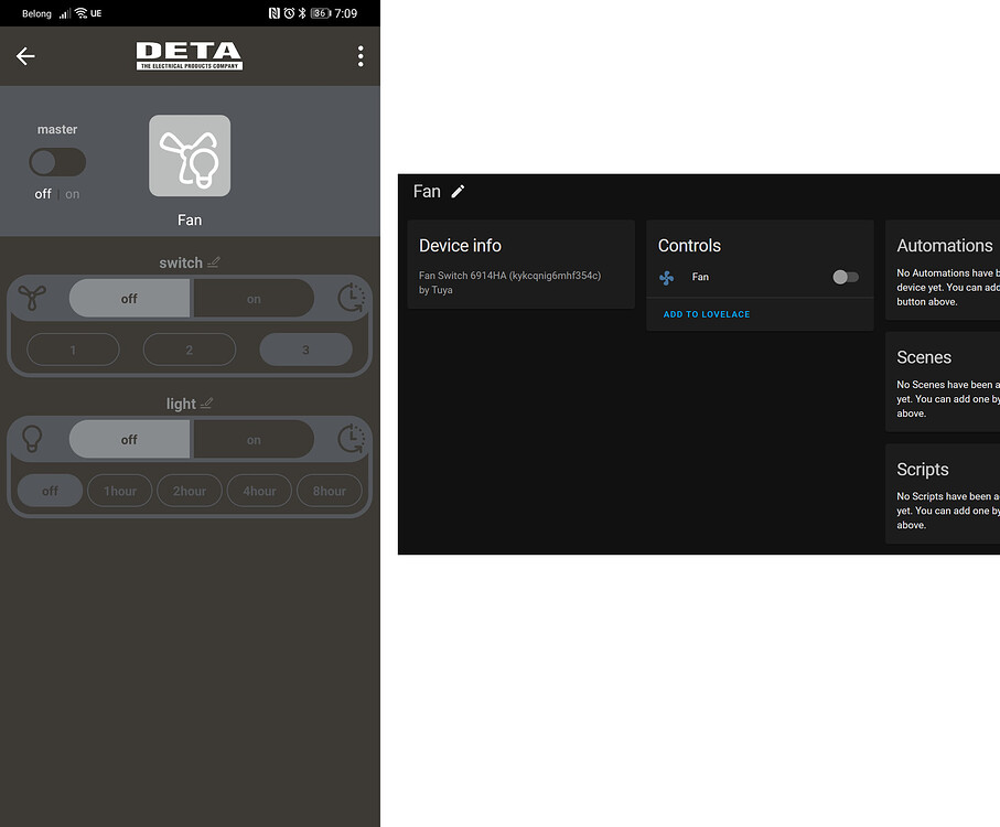 Grid Connect Fan/Light Switch missing Light and Fan Speed in HA - Home ...