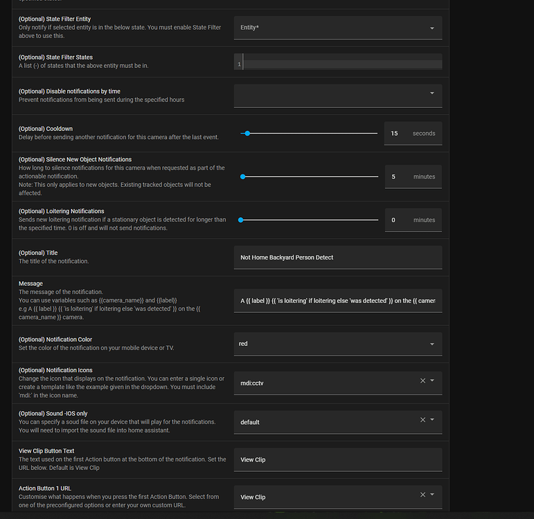 Frigate Mobile App Notifications 2.0 - Blueprints Exchange - Home ...