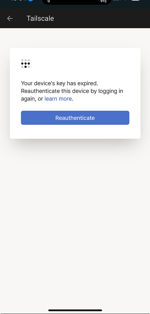 Tailscale Reauthentication Installation Home Assistant Community