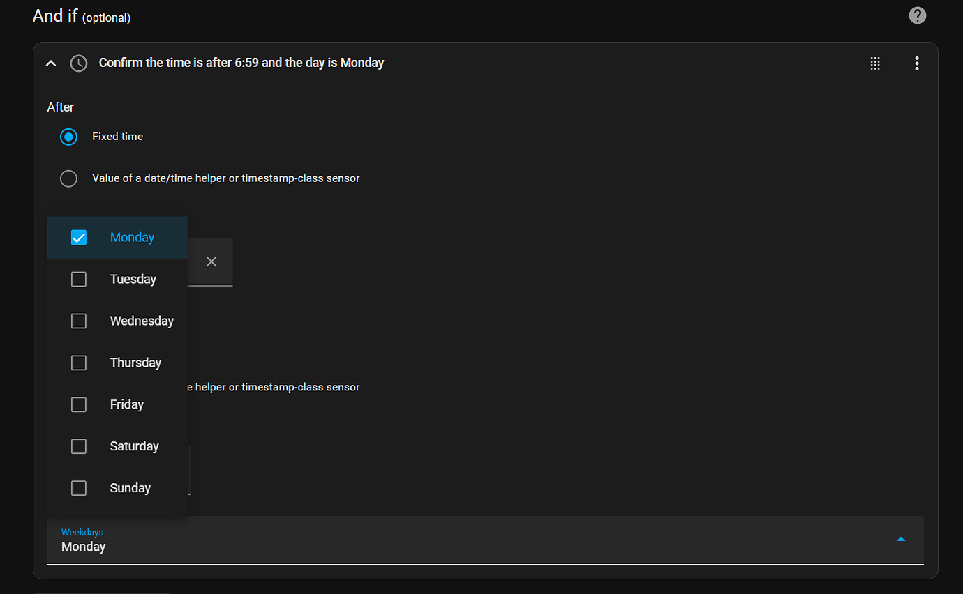 Select WEEKDAY as an option for automation trigger - Feature Requests ...