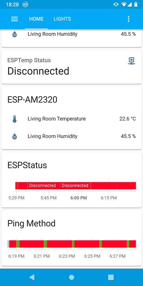 How do I know whether a esp temp sensor is still working when the ...