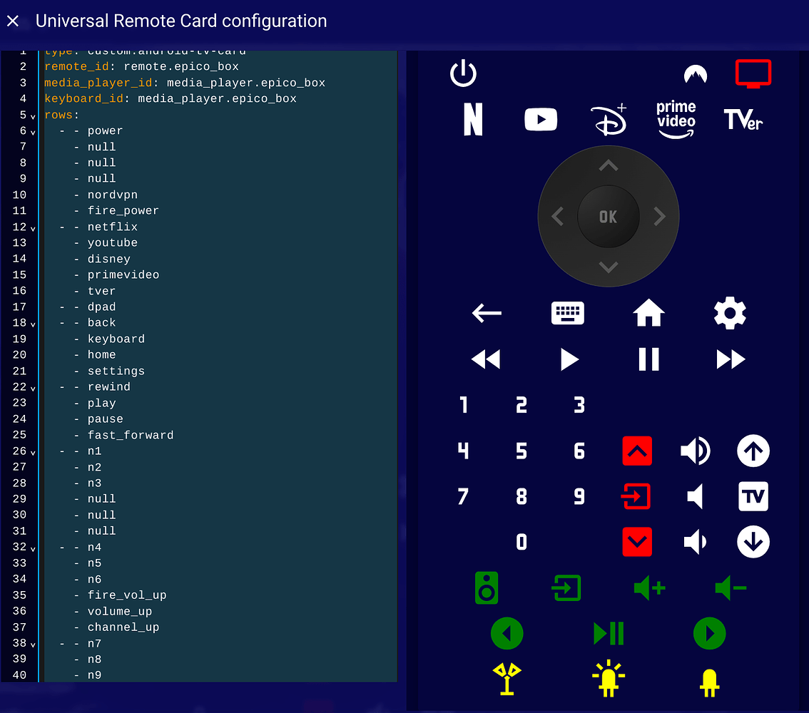 Understanding how to add custom button to Universal Remote Card - Page ...