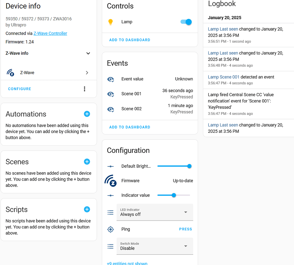 Im tryring to understand how my dimmer switch works in HA - Configuration - Home Assistant Community