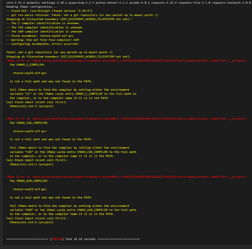 Problems compiling EPS32 firmware - ESPHome - Home Assistant Community