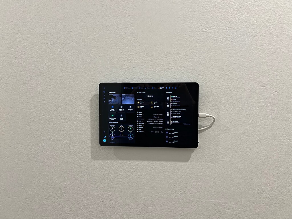 My "Frameless" Wall Mounted Tablet Dashboard - Share your Projects ...