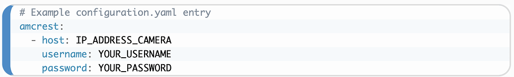 Amcrest Ip Camera Integration Not Working Configuration Home Assistant Community