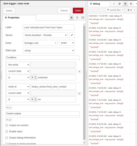 Trigger state node help - Node-RED - Home Assistant Community