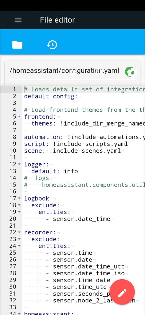 File Editor Magnifies When Touched on Android - Frontend - Home Assistant Community