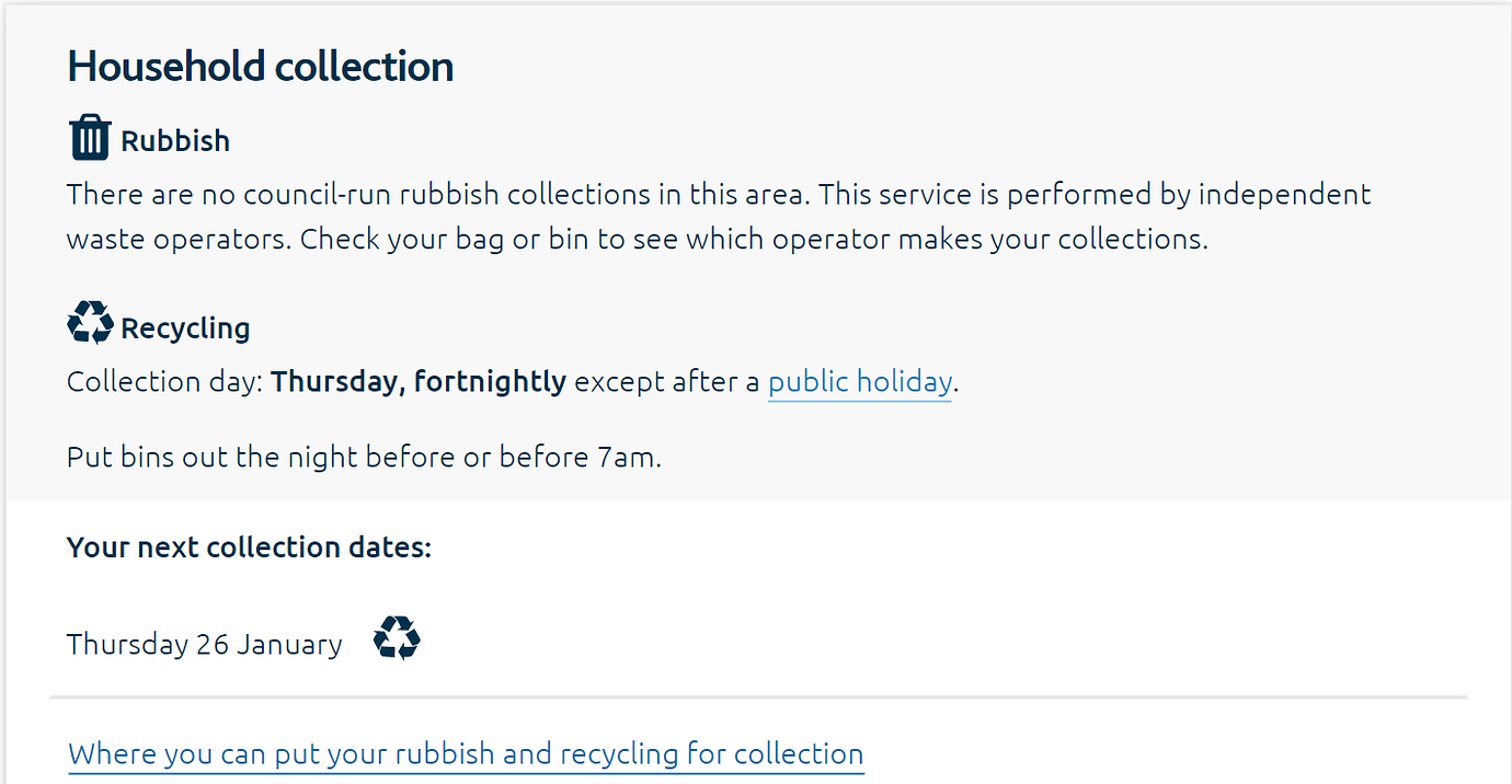 Waste Collection Schedule Framework - Custom Integrations - Home ...