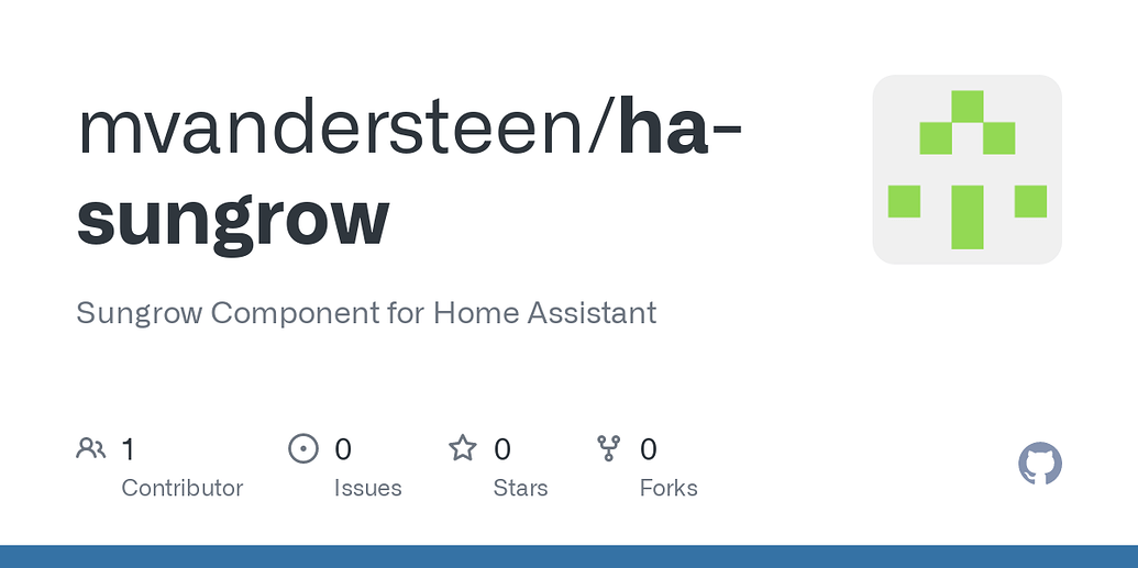 SunGrow Inverters - Third party integrations - Home Assistant Community