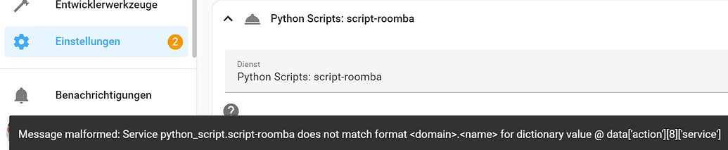 Service Python script callable with button but not with automation - Scripts - Home Assistant ...