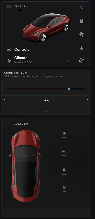 My first project, Tesla control - Dashboards & Frontend - Home ...