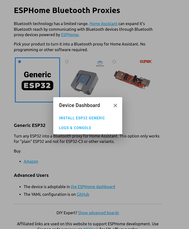 Beginner help with ESPHome / Bluetooth proxy - ESPHome - Home Assistant ...