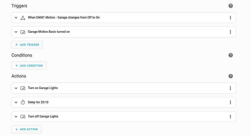 If I Have Multiple Motion Sensors As Trigger Do They Both Have To Be Actived Configuration