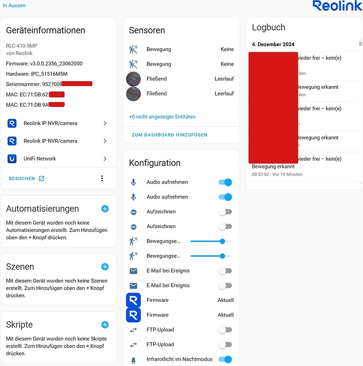Reolink duplicate - Third party integrations - Home Assistant Community