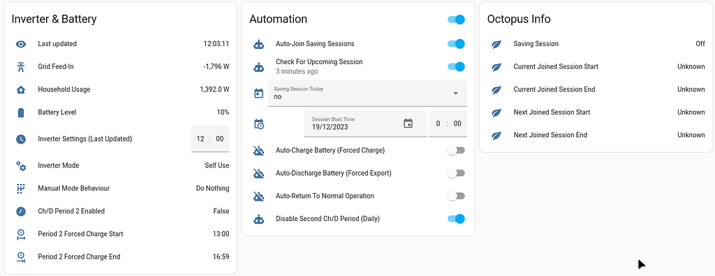 Automated Octopus Saving Sessions with Solax X1 Hybrid G4 - Share your ...