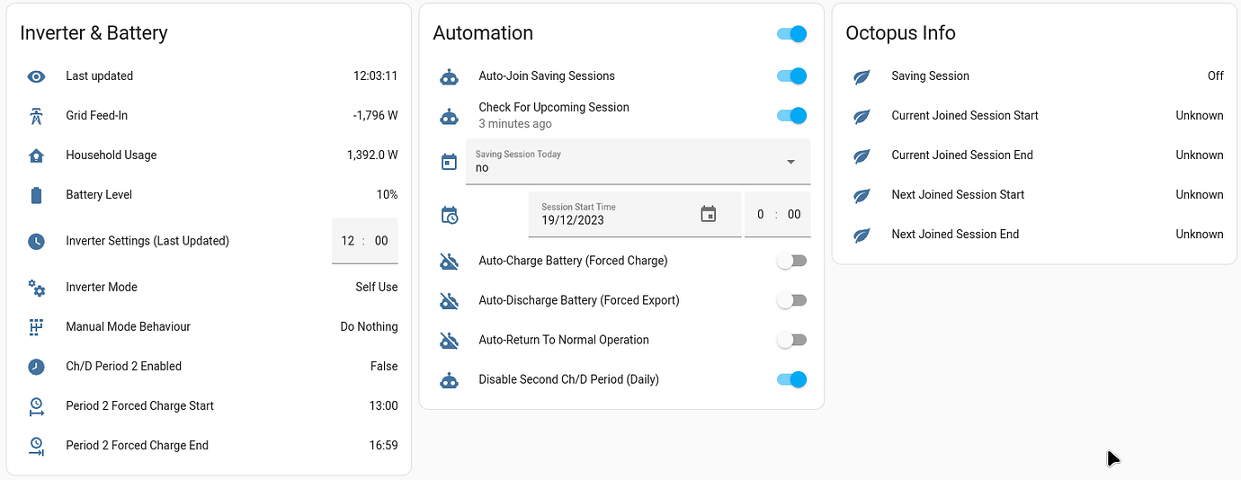 Automated Octopus Saving Sessions with Solax X1 Hybrid G4 - Share your ...