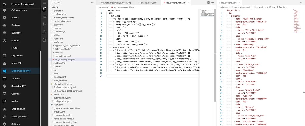 I wrote a script to compile and format *.yaml.jinja templates in my ...