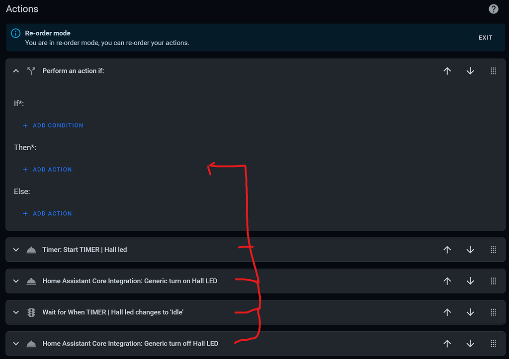 Re-order actions in automations to their possible parents (IF/then, choose) - Feature Requests ...