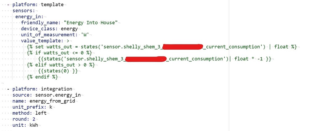 Create Energy kwh measurement for energy dashboard from - Configuration ...
