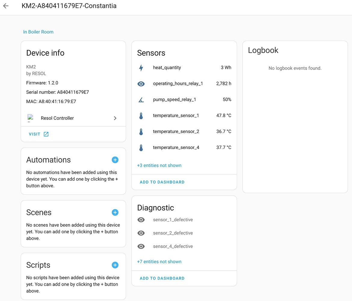 Resol KM2 Controller - Custom Integrations - Home Assistant Community