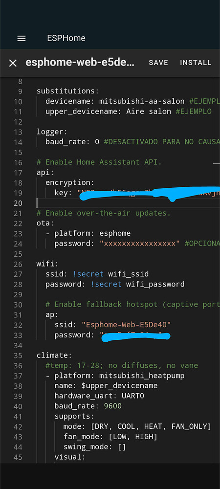 At least one platform must be specified for 'ota'; add 'platform: esphome' for original OTA ...