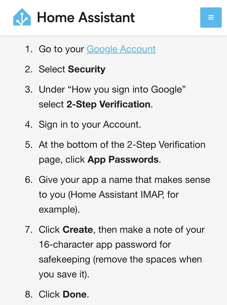 Cant Get Gmail Imap To Work Configuration Home Assistant Community