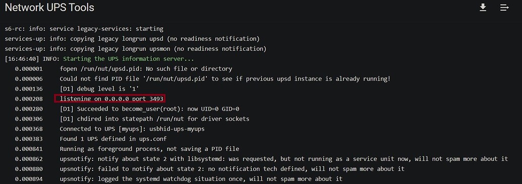 Adding the Network UPS Tools (NUT) integration | Connection error ...