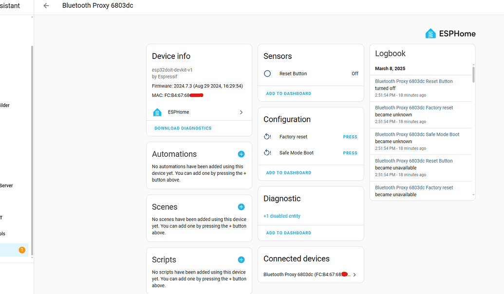 Update gl-s10-6803dc with ESPHome 2025.2.2 or later - ESPHome - Home Assistant Community