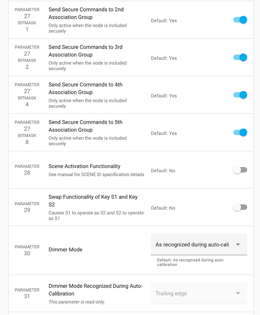 Z-Wave Parameter Setting not working on Fibaro Dimmer 2 (FGD-212) - Z-Wave - Home Assistant ...