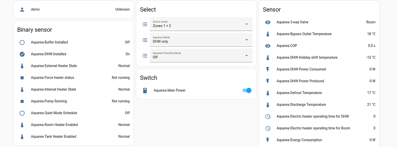 Panasonic Aquarea Heat Pump integration - Feature Requests - Home ...