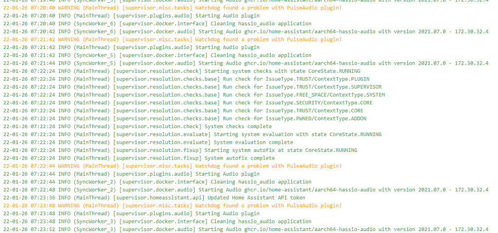 Plugin-audio / PulseAudio / Paspberry Pi - Home Assistant OS - Home ...