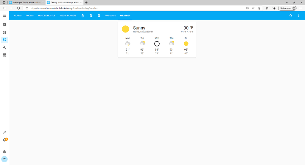 Accuweather Integration Issues (Exclamation Point where Icon Should be ...
