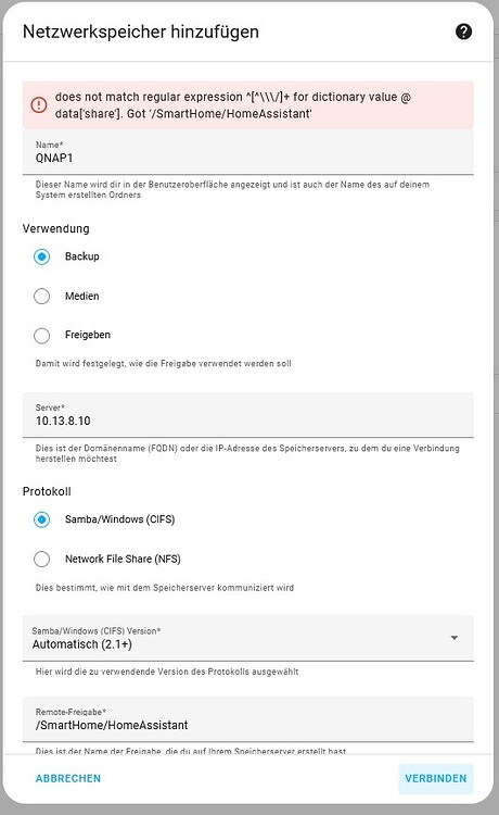 20233 String Of Path Share On Nas For Backups Not Accepted Configuration Home Assistant