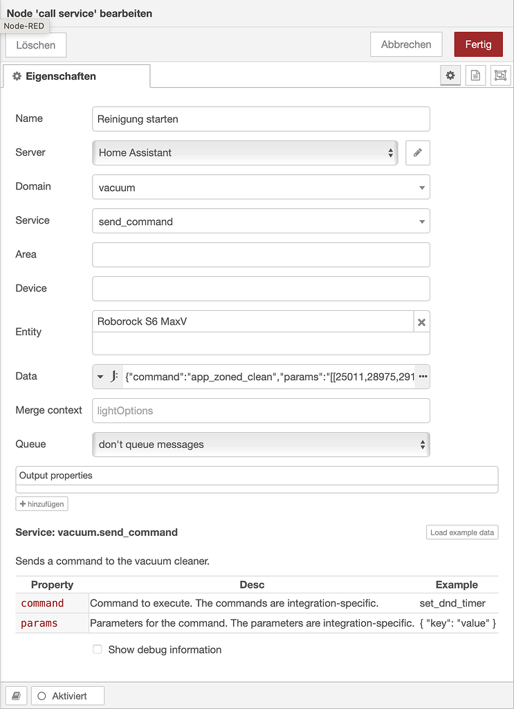 Node RED Roborock zone cleaning - Node-RED - Home Assistant Community