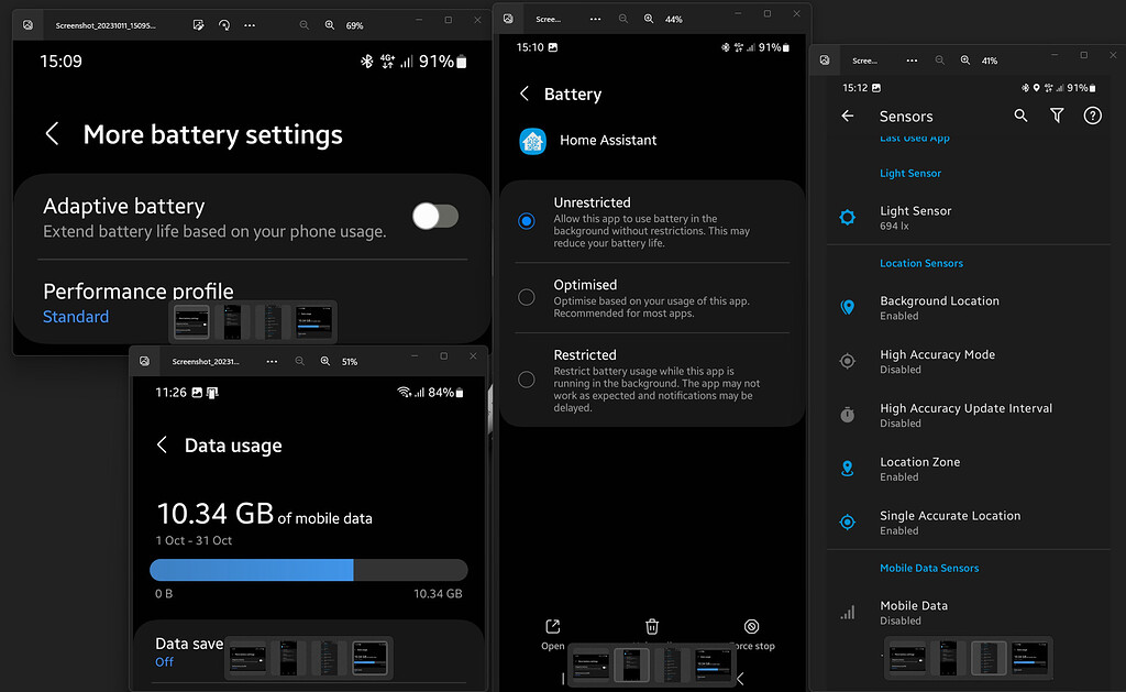 Not Updating Location Sensors On Android Phones Home Assistant Companion For Android Home