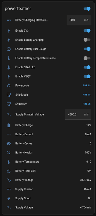 Battery + Solar Powered ESPHome Device with ESP32-S3 PowerFeather - ESPHome - Home Assistant ...