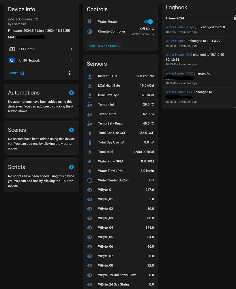 Navien, ESP32 Navilink interface - ESPHome - Home Assistant Community