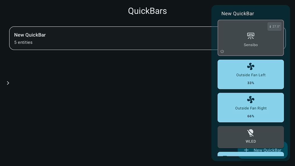 QuickBars for Home Assistant - instant HA controls over any app on ...