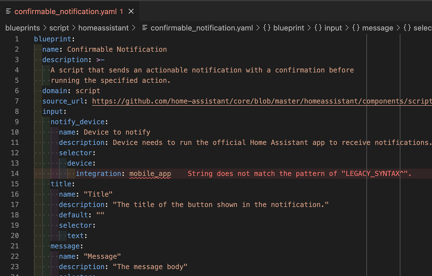 String does not match the pattern of "LEGACY_SYNTAX^" - Page 2 - Configuration - Home Assistant ...