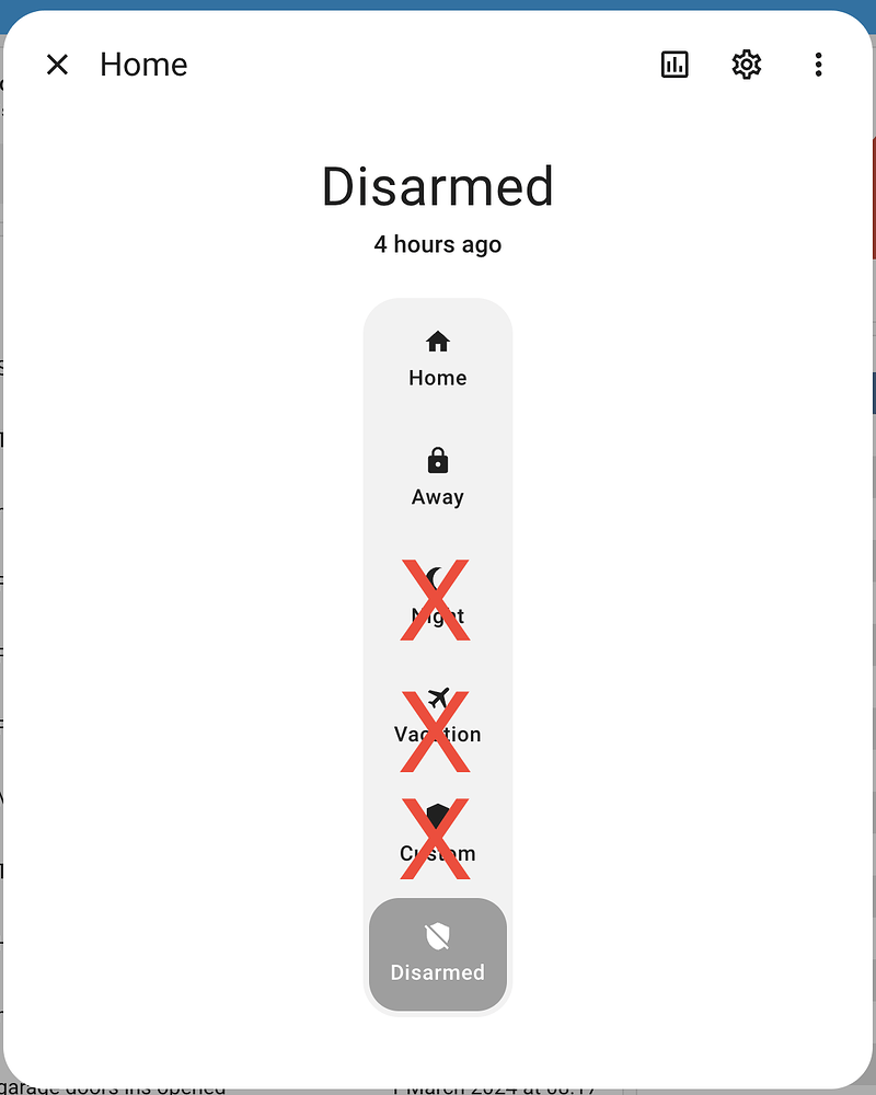 Manual Alarm Control Panel Entity Pop Allows For Unsupported Features Configuration Home 