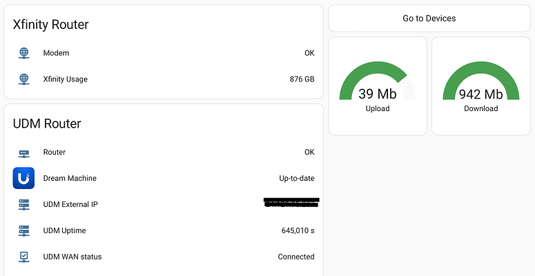 Xfinity modem current speeds - Configuration - Home Assistant Community