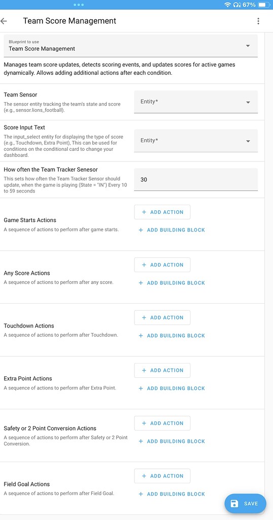 Team Tracker Blueprint for Automations - Blueprints Exchange - Home ...