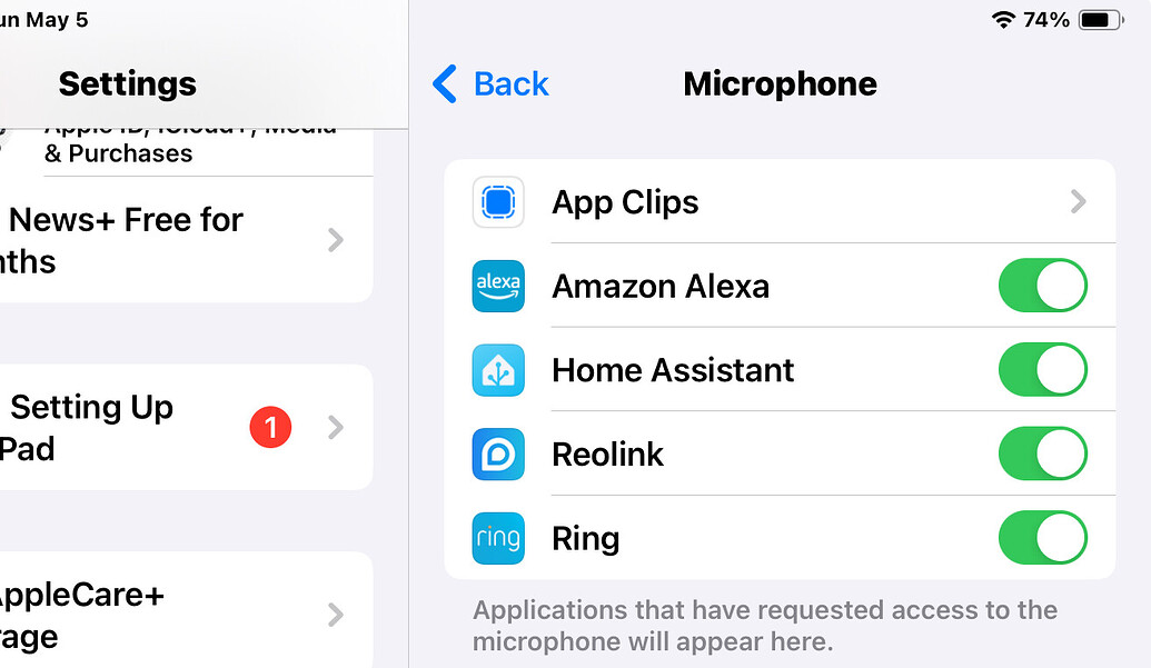 iOS Home Assistant app to prompt me for microphone permissions? frigate ...