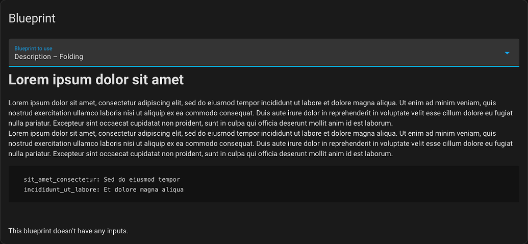 Markdown in blueprint description - Blueprints - Home Assistant Community