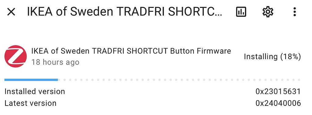 Ikea Shortcut button OTA update always fails - Zigbee - Home Assistant ... Ikea Shortcut button OTA update always fails - Zigbee - Home Assistant ...