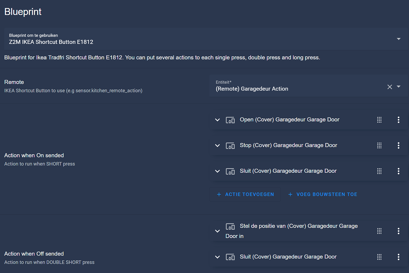 Z2M IKEA Tradfri Shortcut Button E1812 Universal Actions - Blueprints Exchange - Home Assistant ...