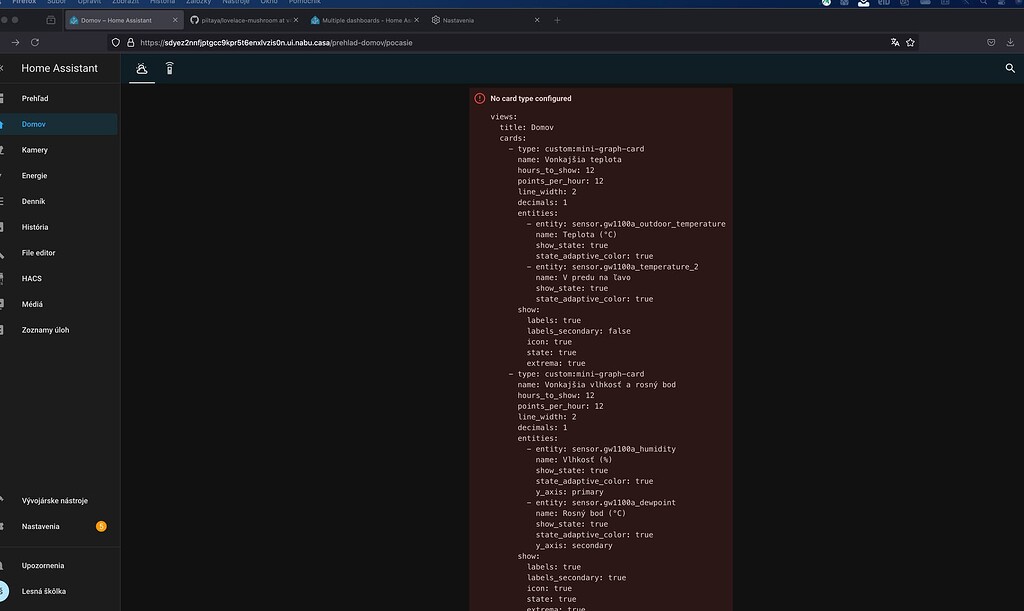 Ha Dashboards No Card Type Configured Dashboards And Frontend Home Assistant Community