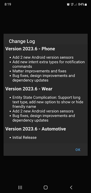 Can I disable the "changelog"? - Home Assistant Companion for Android - Home Assistant Community